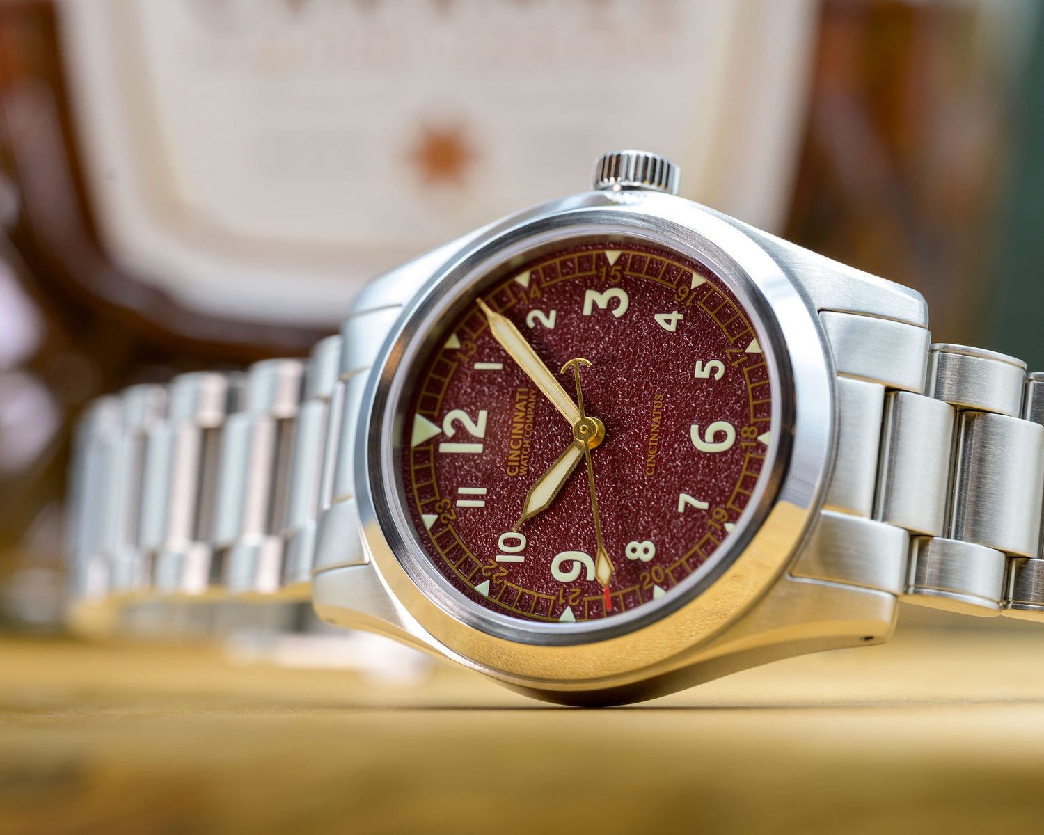 The Cincinnatus Burgundy – Cincinnati Watch Company